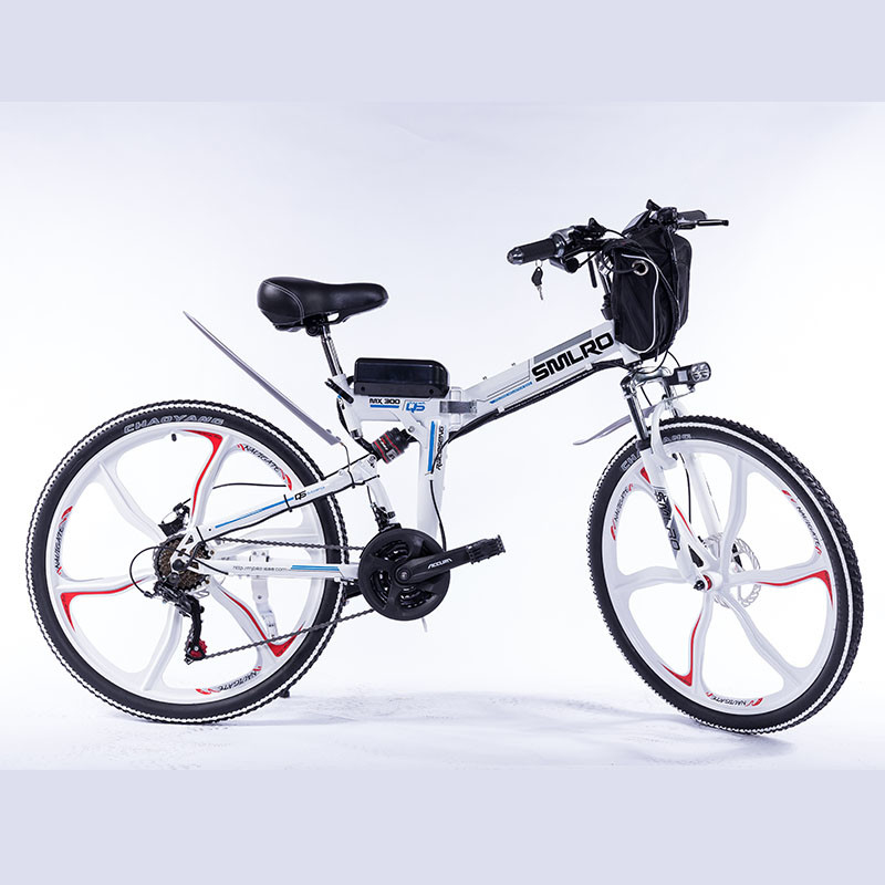 Bicicleta Elétrica Dobrável Resistente 350w Motor Sem Escova De Um